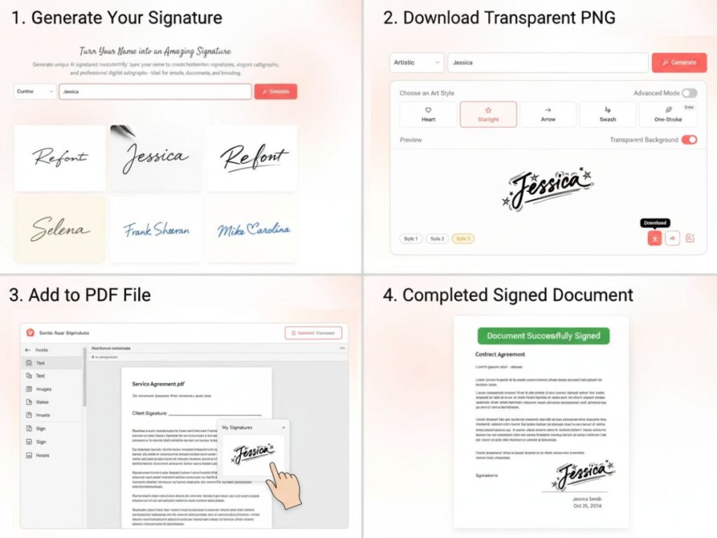 Signature Generator for Online Documents: Sign PDF Instantly