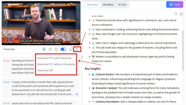 How to Search YouTube Transcripts by 3 Steps