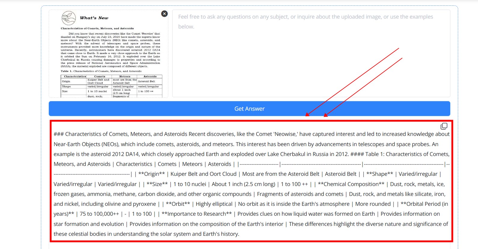 How Can I Use a Picture Answer to Solve the Questions?