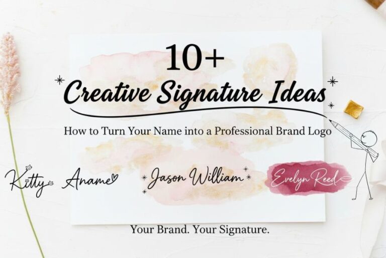 10+ Creative Signature Ideas: How to Turn Your Name into a Professional ...