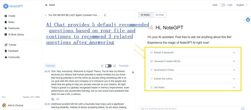 Beginner's Guide | How to Use the NoteGPT Workplace？
