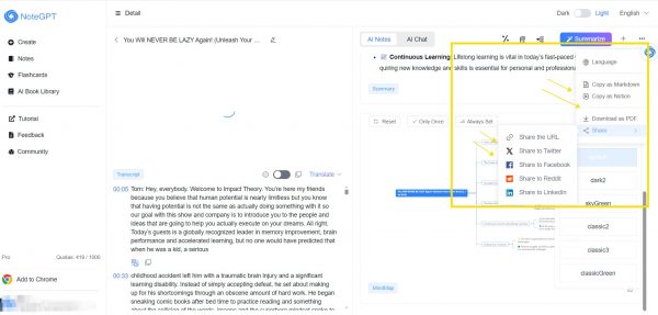 Beginner's Guide | How to Use the NoteGPT Workplace？