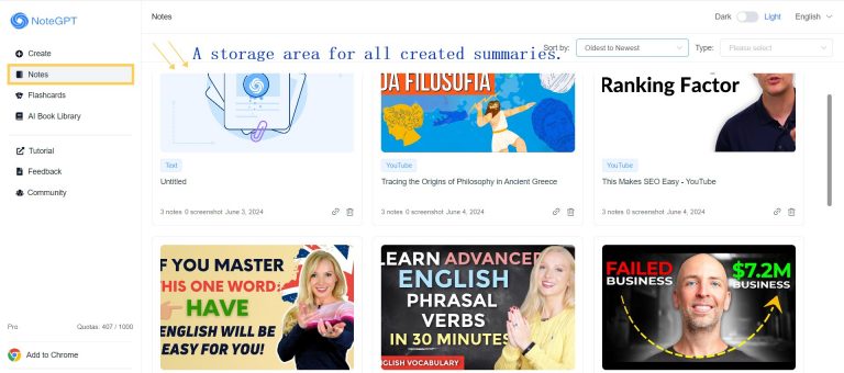 Beginner's Guide | How to Use the NoteGPT Workplace？