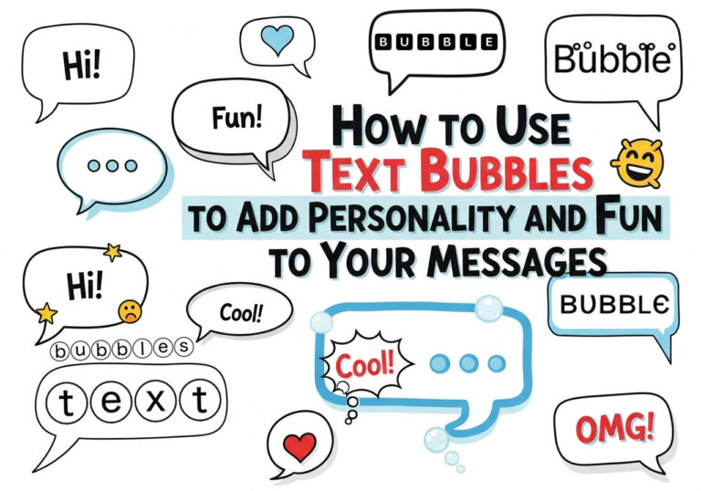How to Use Text Bubbles to Add Personality and Fun
