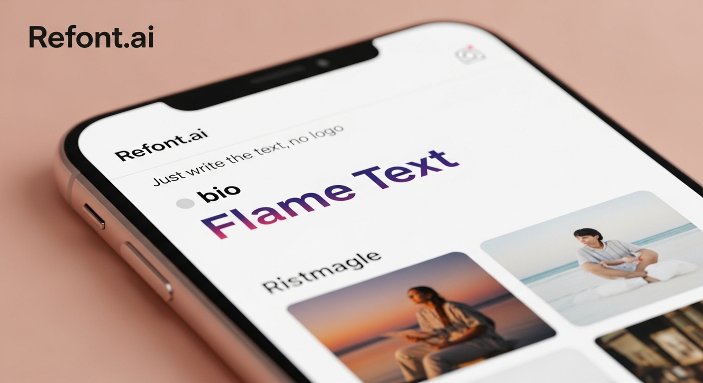 Ignite Your Creativity with Refont AI’s Flame Text Generator