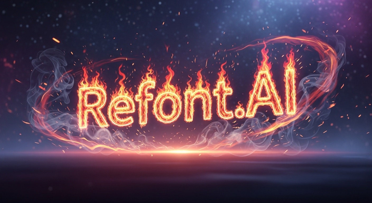 Ignite Your Creativity with Refont AI’s Flame Text Generator