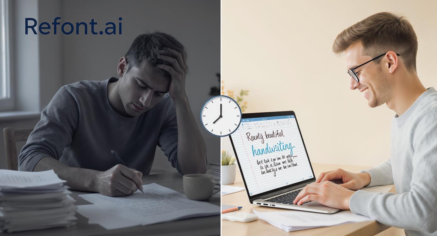 Experience Real Handwriting: The Charm of Refont AI Handwritten