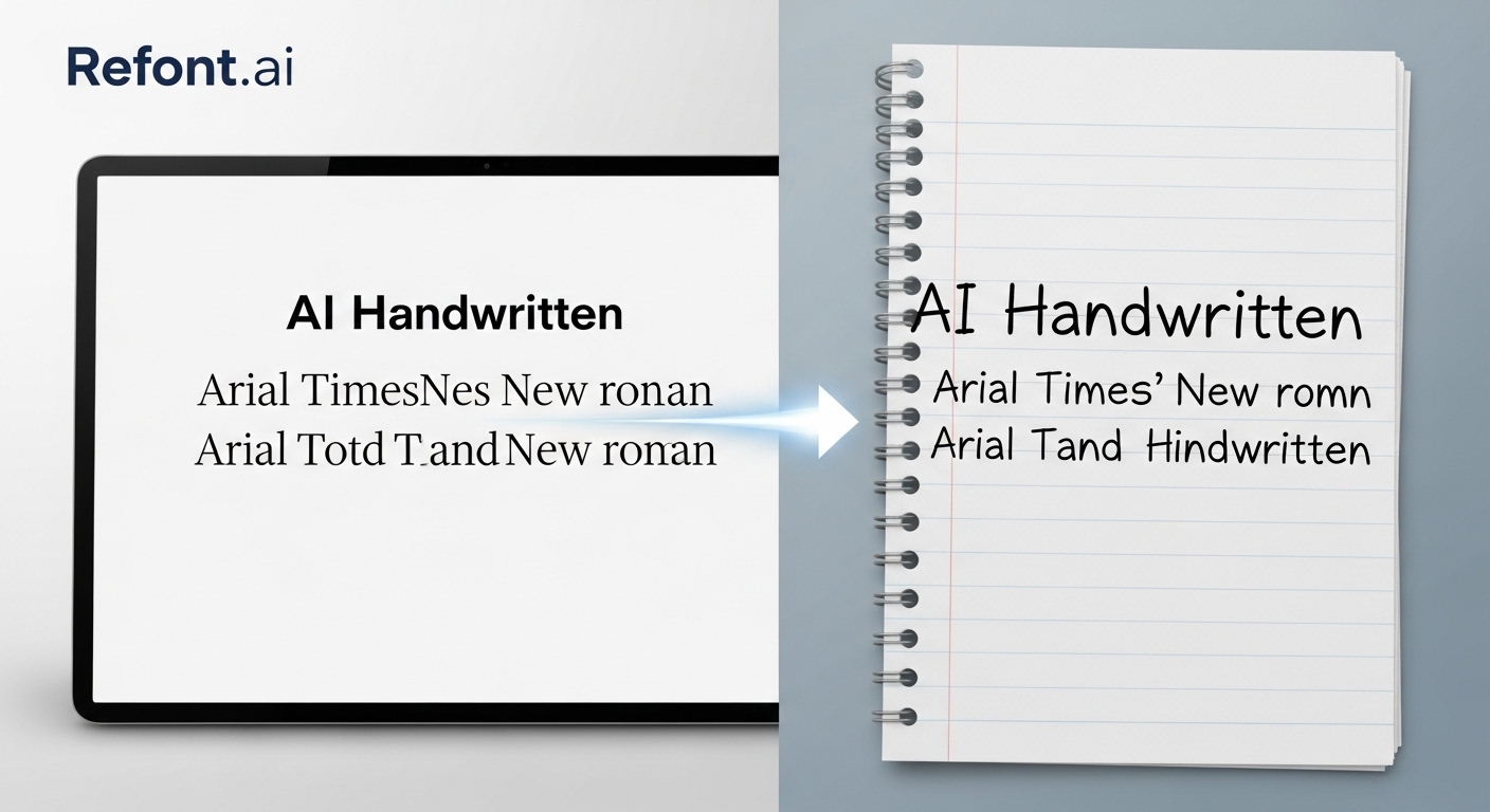 Experience Real Handwriting: The Charm of Refont AI Handwritten