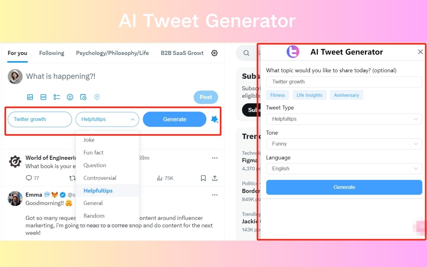 AI Twitter Generator