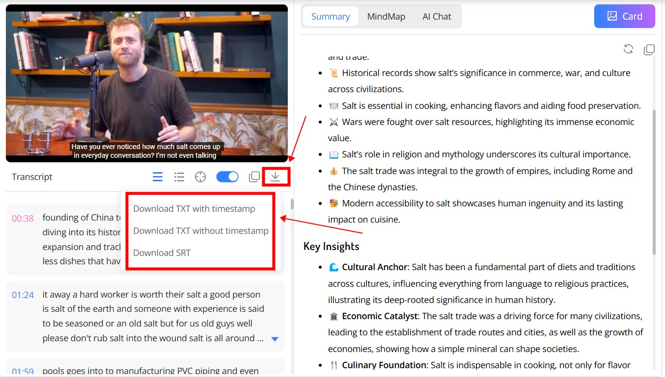 How to Search YouTube Transcripts by 3 Steps
