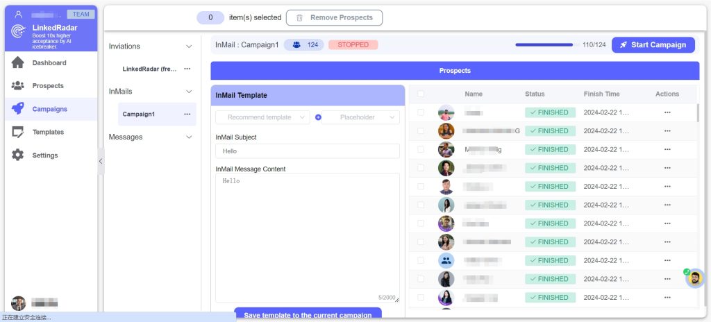 How do recruiters send bulk inmail on linkedin