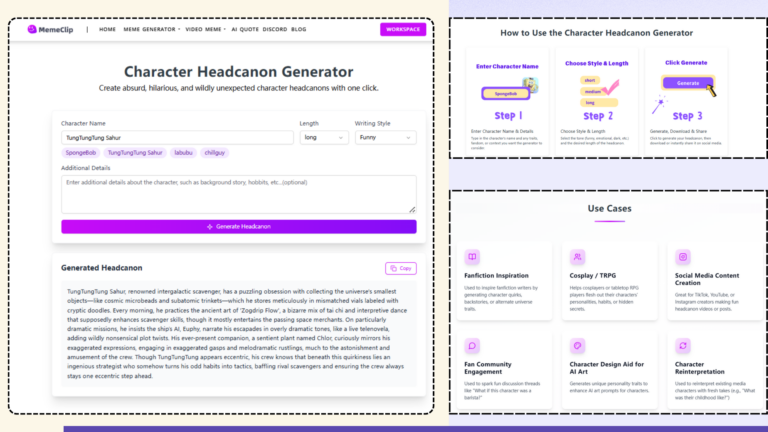 Top 5 Character Headcanon Generators in 2025