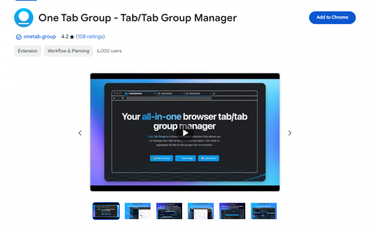 Top 3 Tabs Outliner alternative for Chrome & Edge