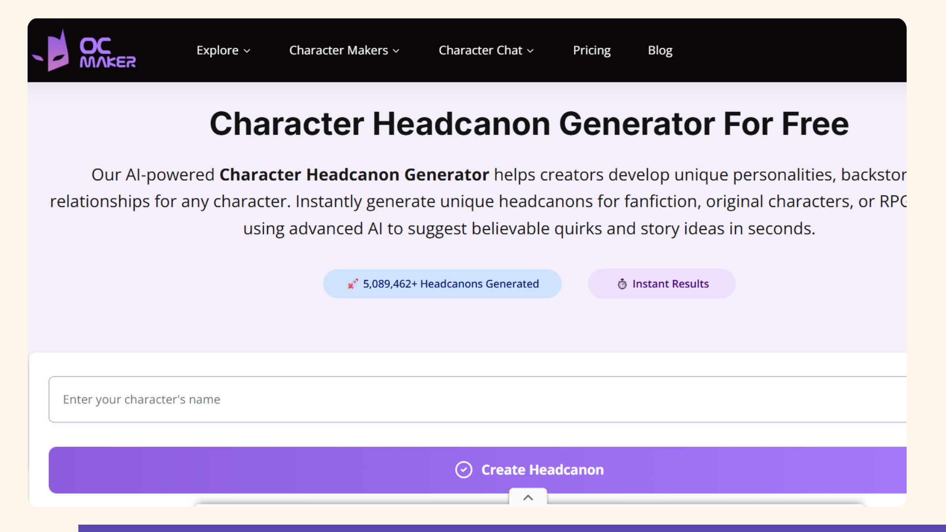Top 5 Character Headcanon Generators in 2025