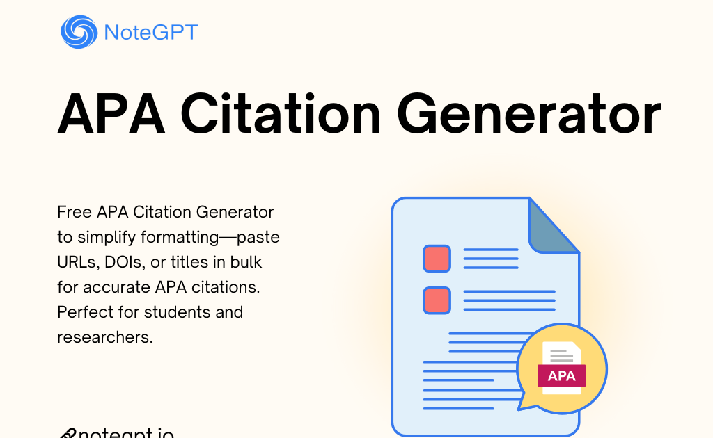 APA Citation Generator – Online Free, No Sign-up