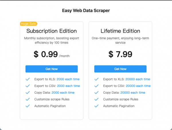 Easy Web Data Scraper