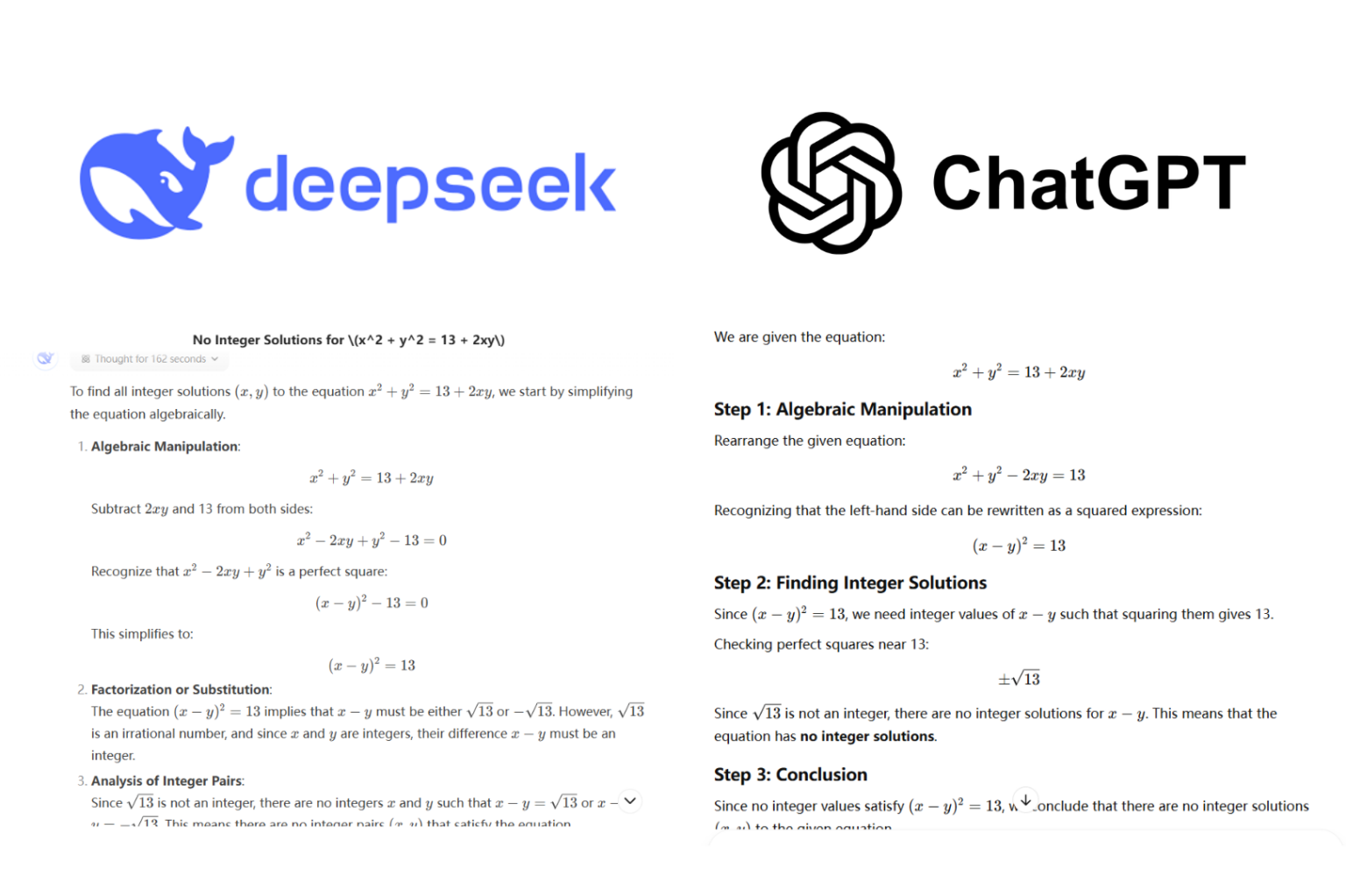 DeepSeek vs ChatGPT: Latest Comparison of the Same Prompts in 2025