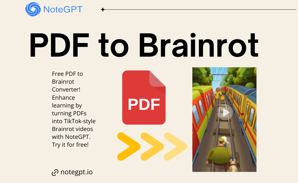 PDF to Brainrot: Transform PDFs into Brainrot Video