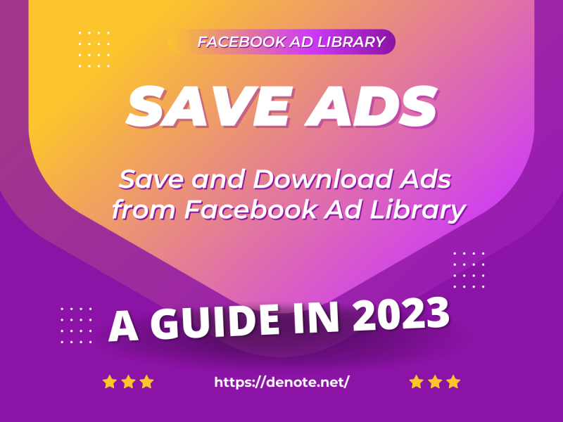 Save and Download Ads from Facebook Ad Library