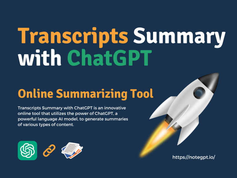 Transcripts Summary with ChatGPT – Online Summarizing Tool