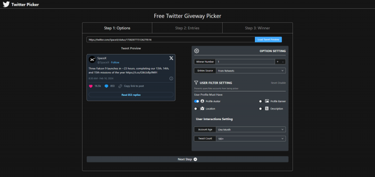 The Leading 5 Twitter Giveaway Pickers