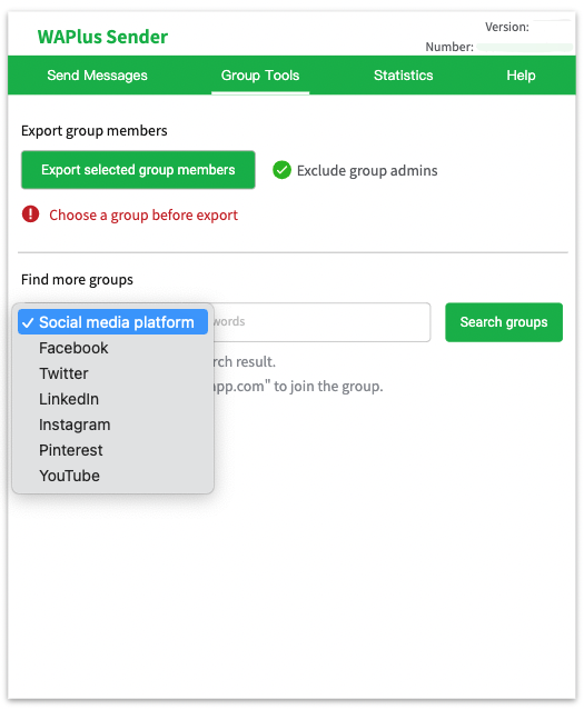 Find more groups - how to find WhatsApp group