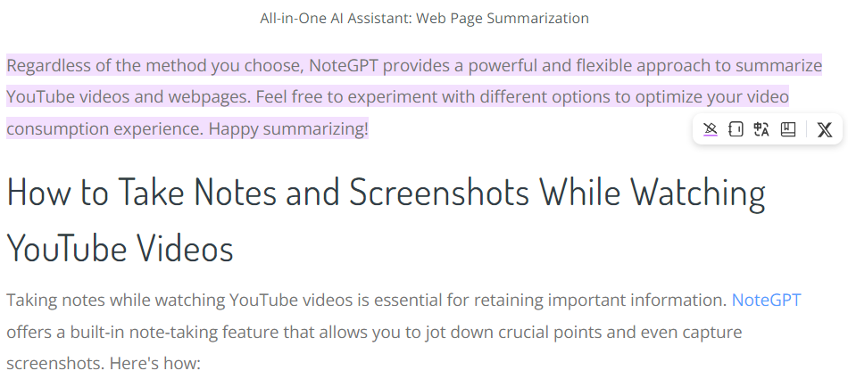 How to Summarize YouTube Videos and webpages - A Comprehensive Guide