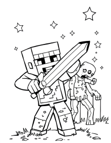 20+ Free Minecraft Coloring Pages Printable