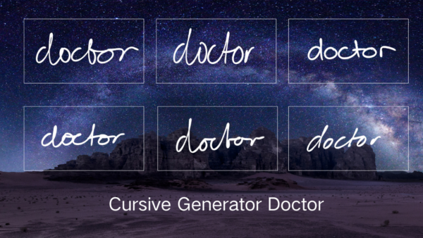 Cursive Generator Doctor