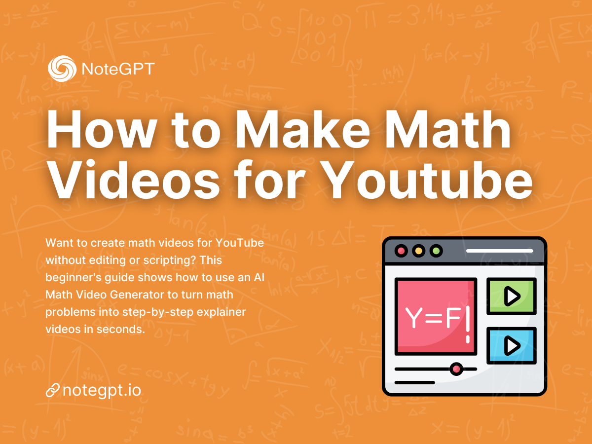 How to Make Math Videos for YouTube: A Beginner's Guide