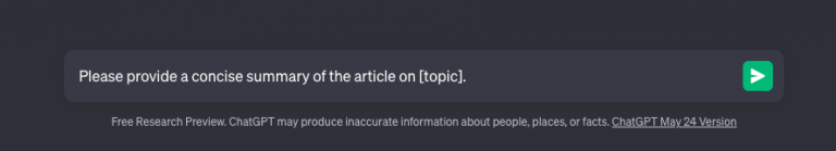 Article Summarizer - Use ChatGPT to Summarize an Article