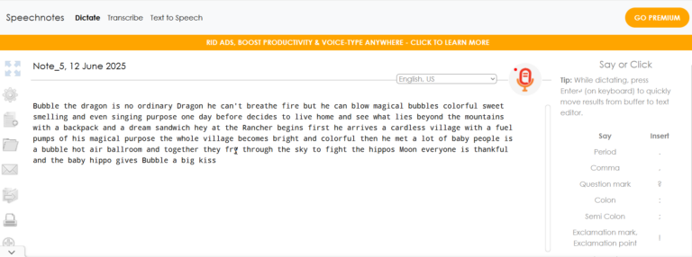 Speechnotes Review 2025: Free Speech to Text Tool for Efficient Voice ...