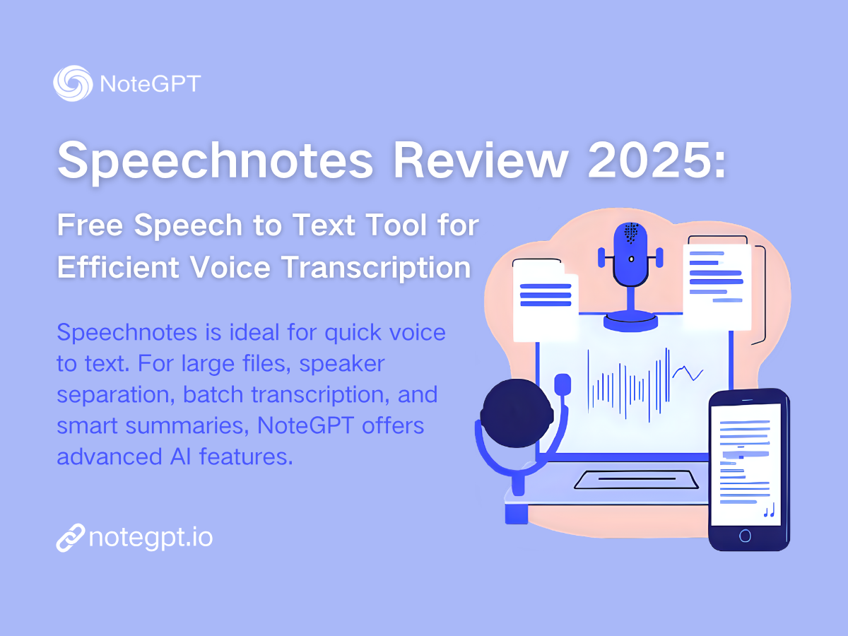 Speechnotes Review 2025: Free Speech to Text Tool for Efficient Voice ...
