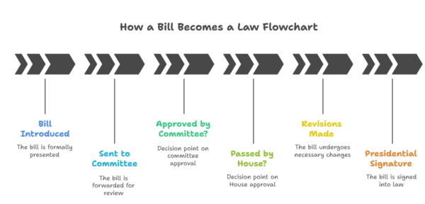 Step-by-Step Guide : How a Bill Becomes a Law Flowchart