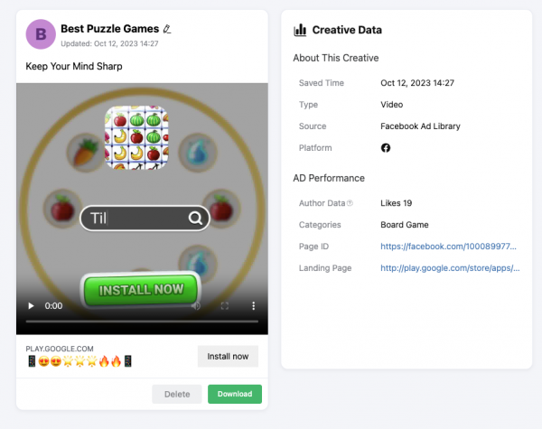 Save and Download Facebook Ads Step By Step