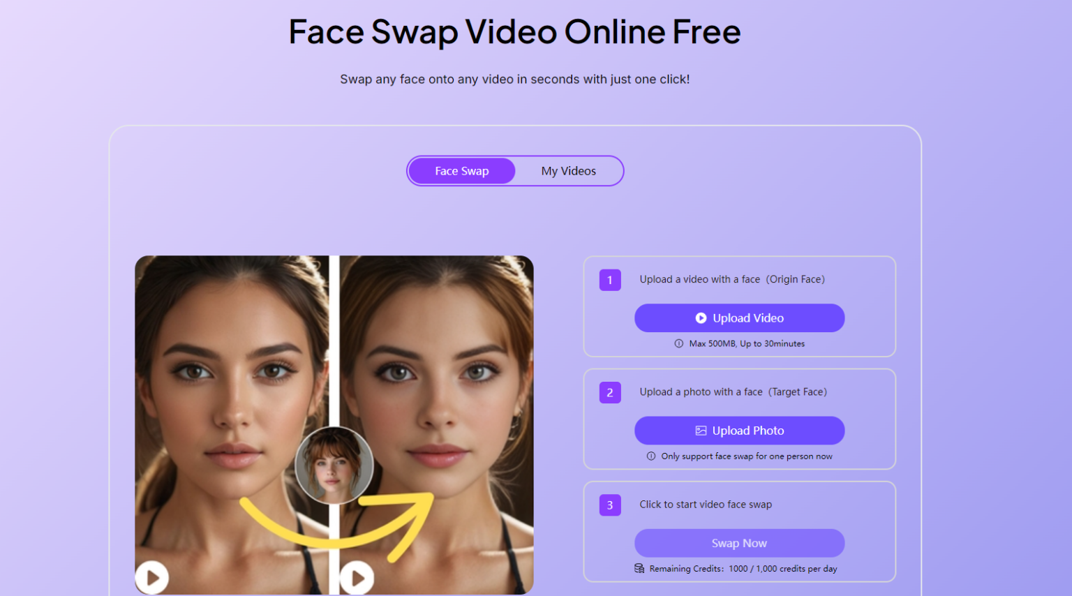 The 5 Best Free Video Face Swap Tools in 2024【No Sign-Up】