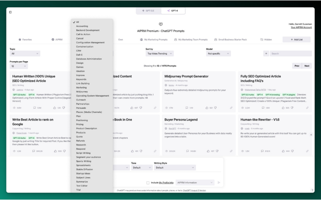 GPTPLUS vs AIPRM for ChatGPT | Which Is The Best ChatGPT Writer?