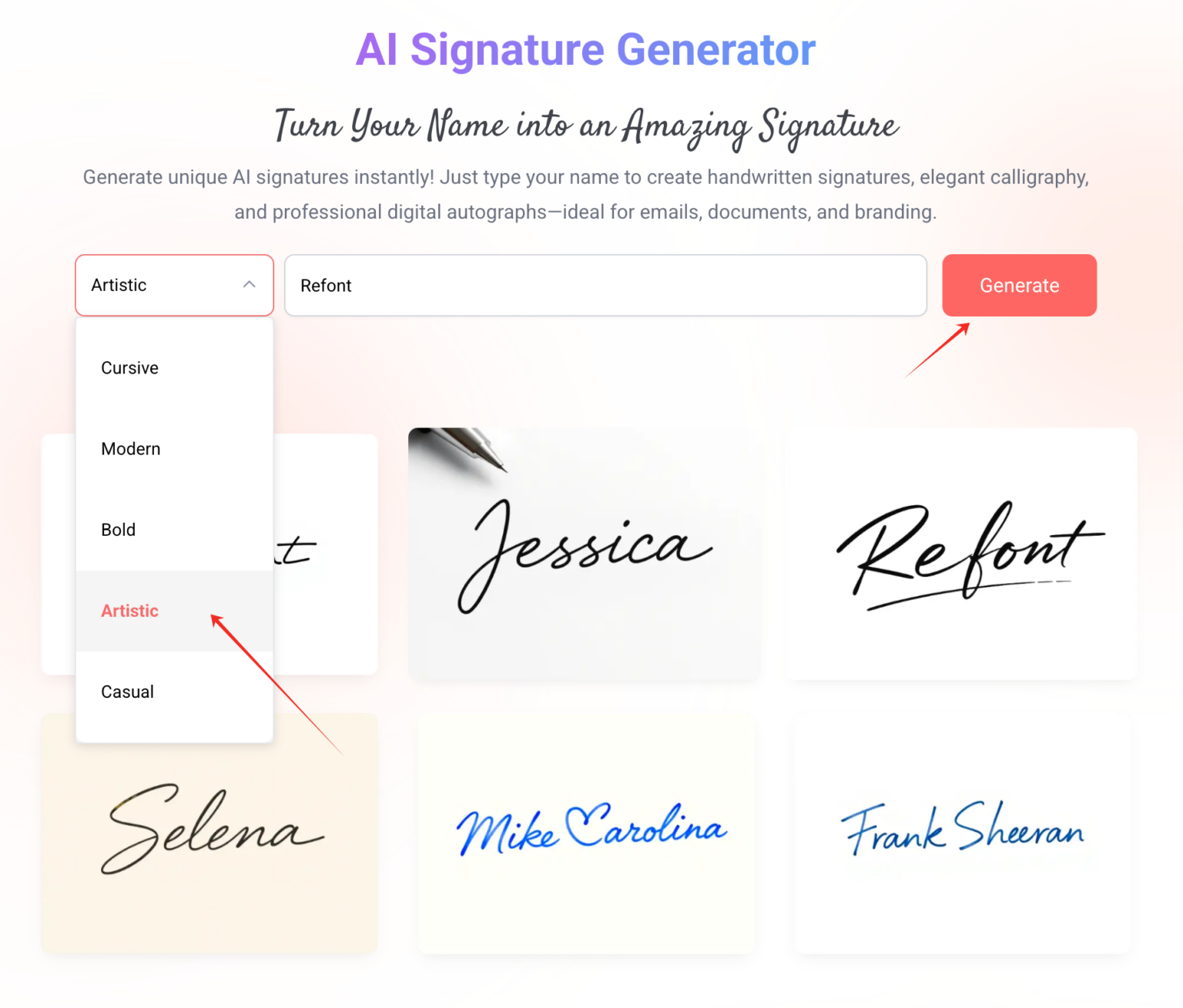 How to Create an Art Signature with AI