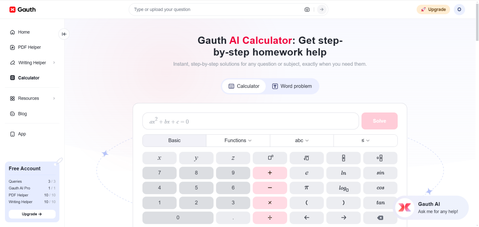 Gauth: How to Use Gauthmath with AI for Your Homework