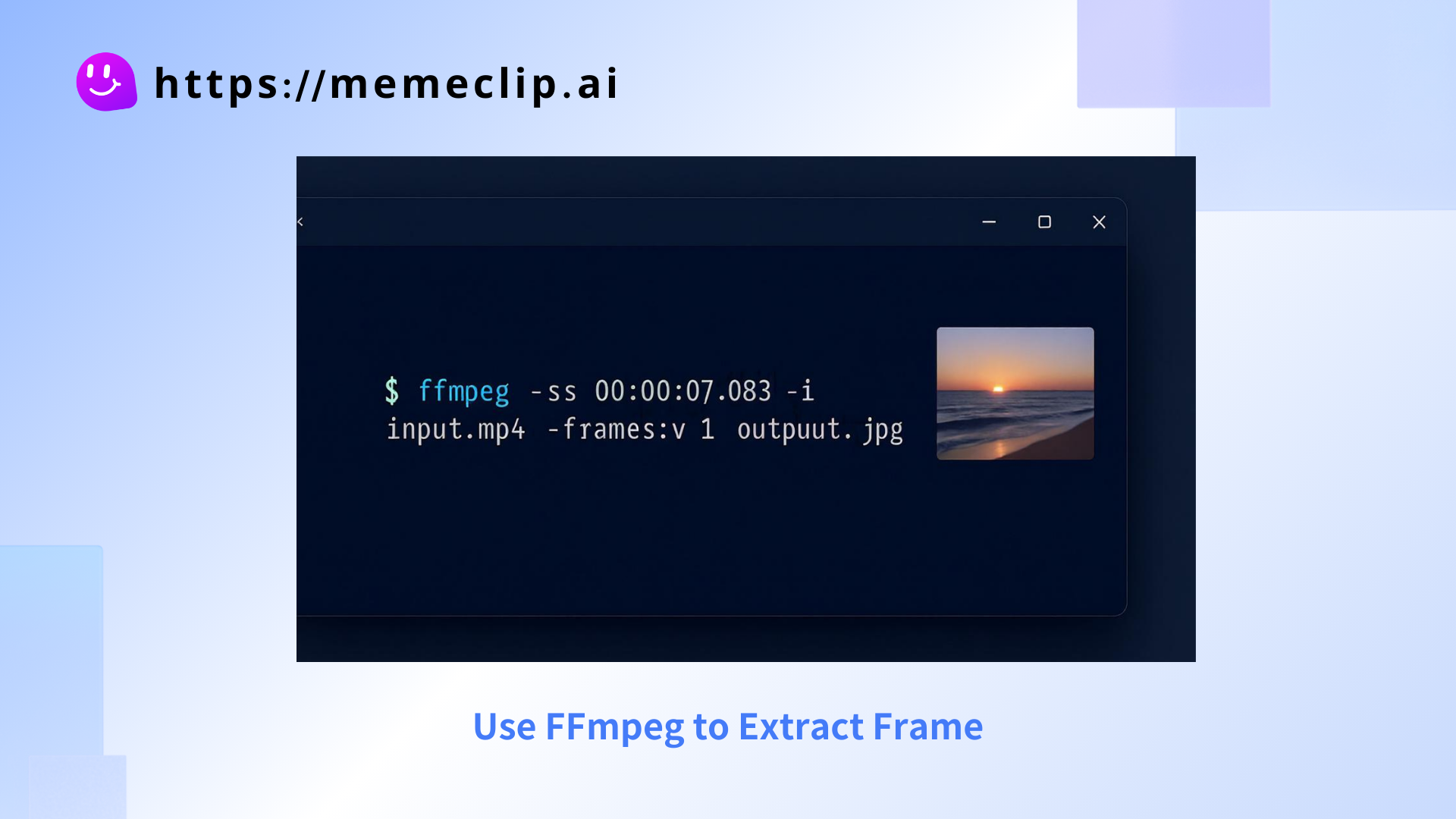 How to Extract Frames from Video
