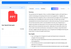 PPT Summary with ChatGPT – Online Summarizing Tool