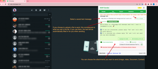 WAPI Sender – Tutorial on how to use the group messaging function