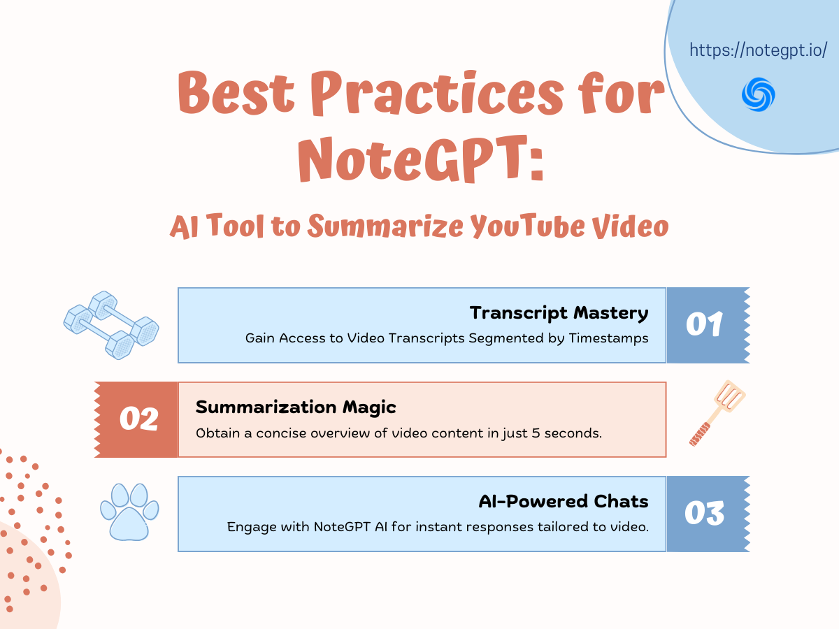 Best Practices for NoteGPT: AI Tool to Summarize YouTube Video