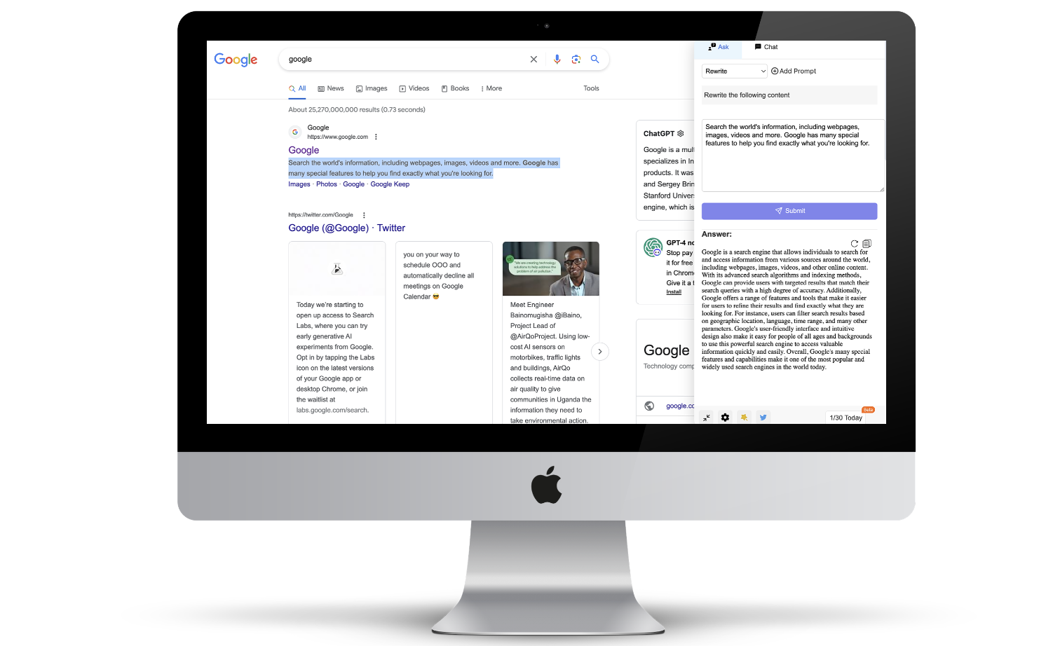 GPTPLUS - Best Chrome Extension for ChatGPT Sidebar