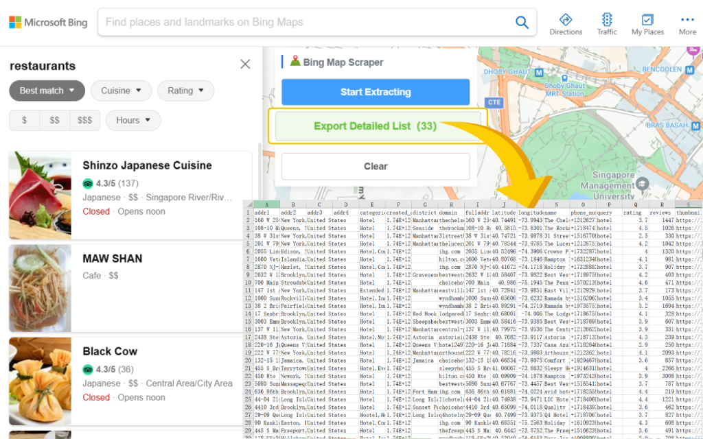 Free Bing Maps Scraper - Bing Maps Leads Extractor