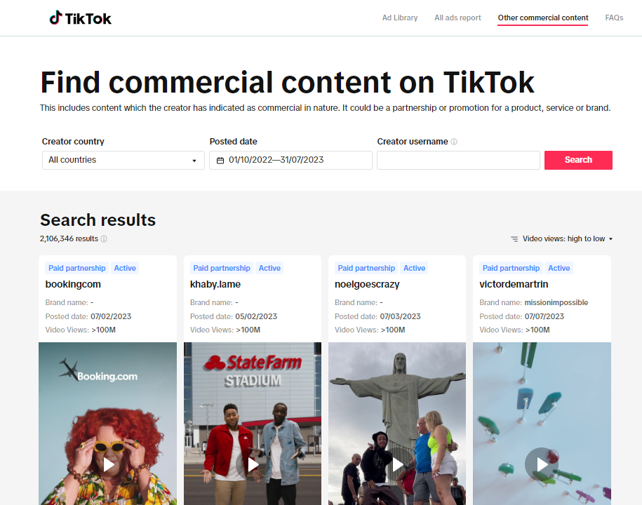 TikTok's Commercial Content Library: How to Use and Download Ads?